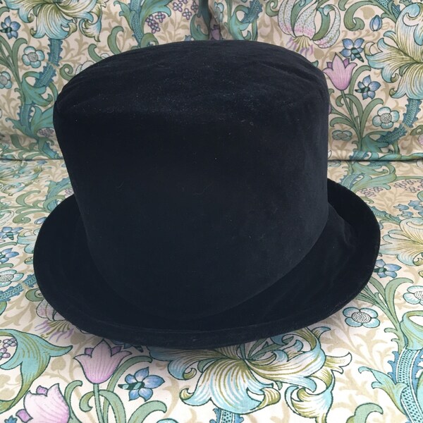 Eco-friendly Artisan Top Hat, Floral Tapestry Fabric, Unconstructed Top ...