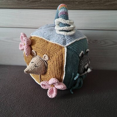 Animals Activity Cube Crochet Pattern Sensory Toy Woodland Toy ...