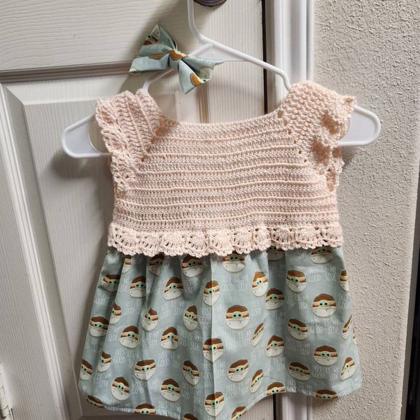 Easy Crochet Dress Pattern, Dress Pattern, Crochet Yoke Dress Pattern ...