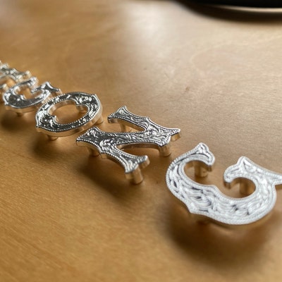 Alphabet Letter Concho 3/4 - Etsy