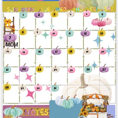 Mini Calendars Sticky Notes - Etsy