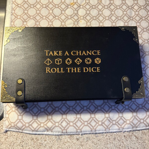 Dnd Tower for Dice. Personalized Dice Box Storage. Custom Dice Rolling Tray and Vault Dice Tower ...