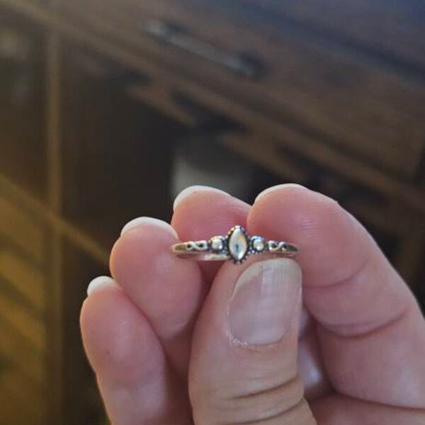 Sterling Silver Dainty Bali Ring, Tiny Silver Ring, Trendy Silver Ring ...