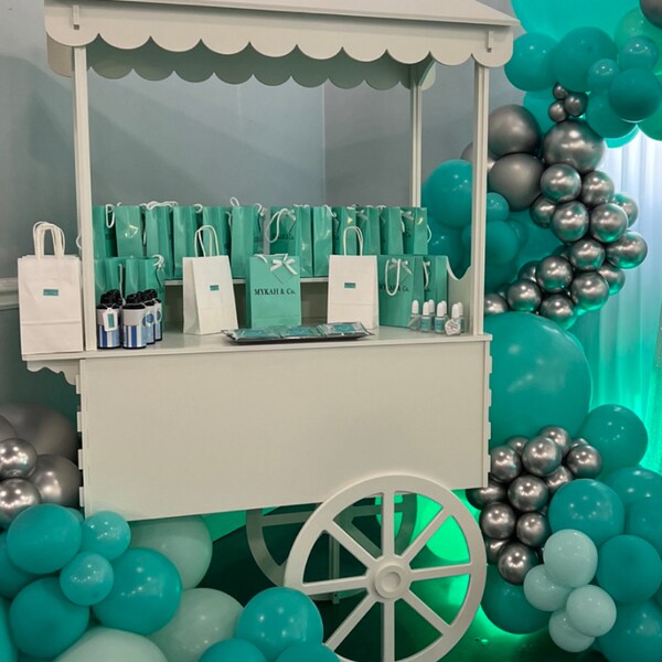 Sweet Cart on Decorative Wheels, Candy Cart | Adult Sweet Cart | Cake ...