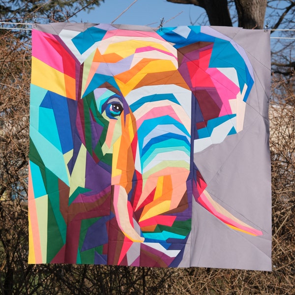 PDF the Matriarch Elephant Foundation Paper Piecing Quilt Pattern - Etsy