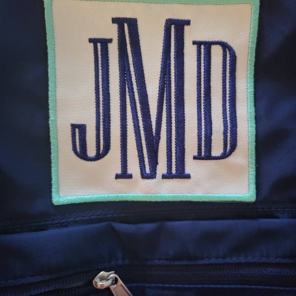 Monogram Initial Embroidered Patch, Iron on and Sew on Patch ...