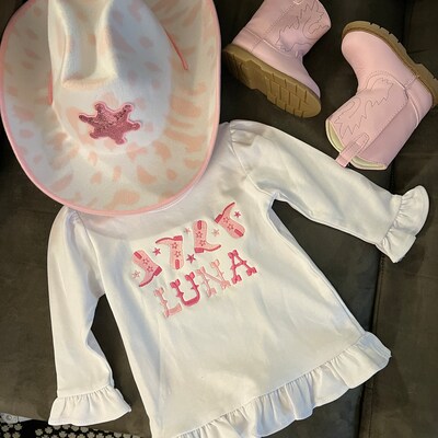 Girls Rodeo Shirt, Rodeo Shirt for Toddler Girls, Personalized Girls ...