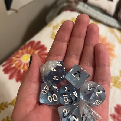 Black Raven Gold Metal Dnd Dice Set Dungeons and Dragons 7 Dice RPG ...