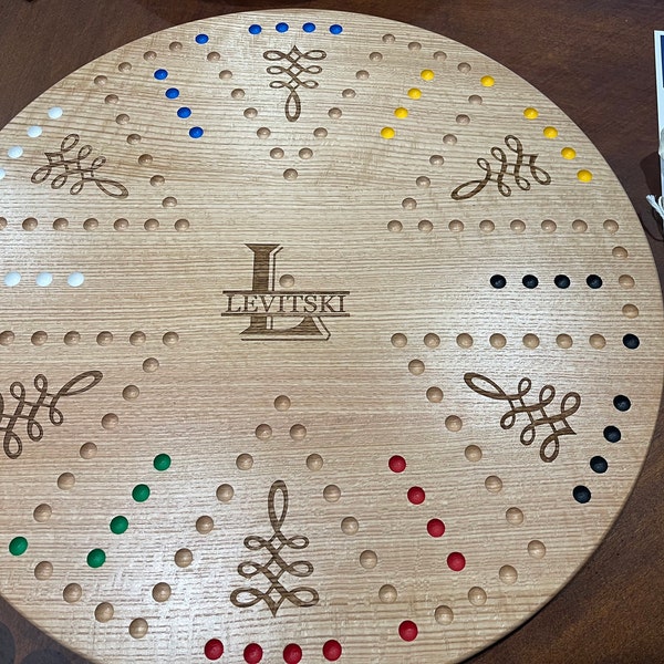 Marbles Game Double Sided 4+6 Player Marbles and Card Game - Etsy