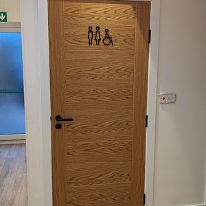 No Entry Sign 3mm Acrylic Restroom, Salon, 3D, Toilet, Modern, Minimal ...