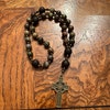 Anglican Rosary in Tiger Eye and Black Onyx With Celtic Knot - Etsy