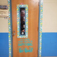 In a World Where You Can Be Anything Be Kind Classroom Door Vinyl Wall ...