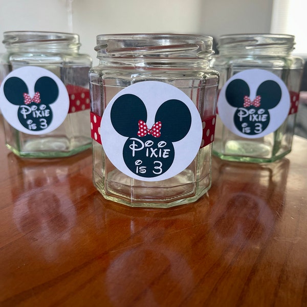 CUSTOM Mermaid Party Stickers 37mm Circle & 51mm Circle, Party Favour ...