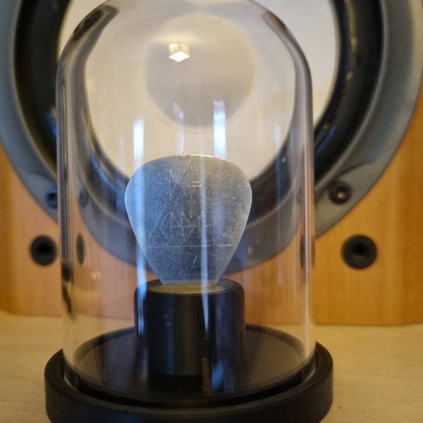 Guitarpick Display (3D Printed) With Glas Dome, Plektrum Halter, Pick ...