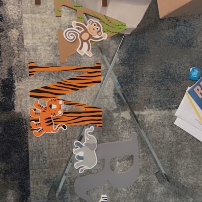 Safari Theme Hand Painted Letters - Etsy