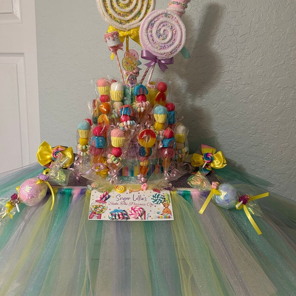 Printable Sweet Shoppe Birthday Gift Tags Template Editable Sweet Candy ...