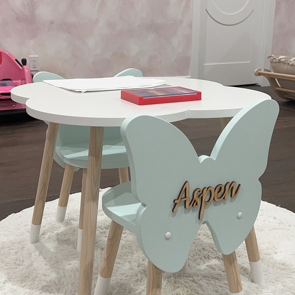 Unique Kids Table and Space Rocket Chairs Set/exclusive Toddler Table ...
