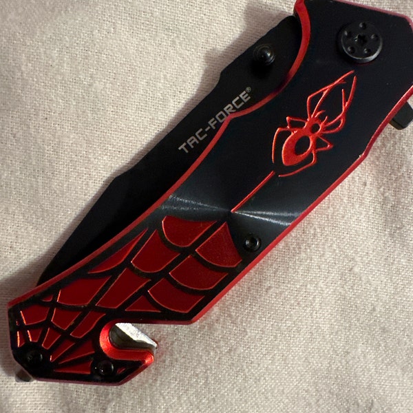 Personalized SPIDERMAN Pocket Knife Groomsmen Birthday Gift for Him Dad ...