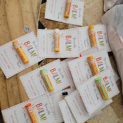 EDITABLE Lip Balm Tags, You're the Balm, Printable Teacher Appreciation ...