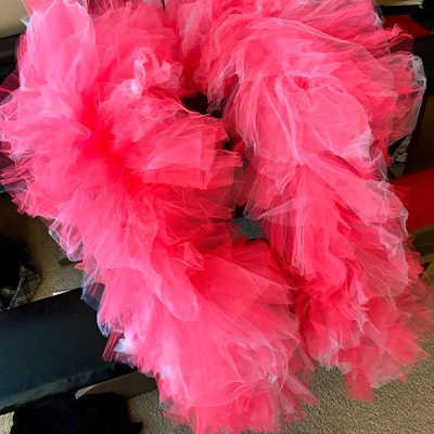 BIG GIANT VEGAN Tulle Boa Burlesque Drag Queen Showgirl Custom Made ...