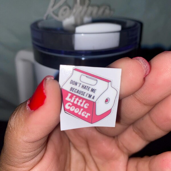 Little Cooler Vinyl Sticker, Vinyl Decal Sticker for Laptops, Cars ...
