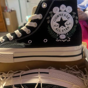 Embroidered Converse/ Custom Converse Platform/custom Converse Mountain ...
