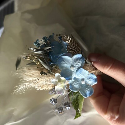 Forget Me Not Bridal Head Piece Wedding Baby Blue Crown Powder Blue ...