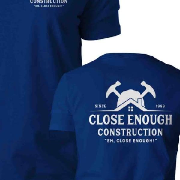 Custom Construction T-shirt: Personalized Builder Logo, Unisex Gift - Etsy