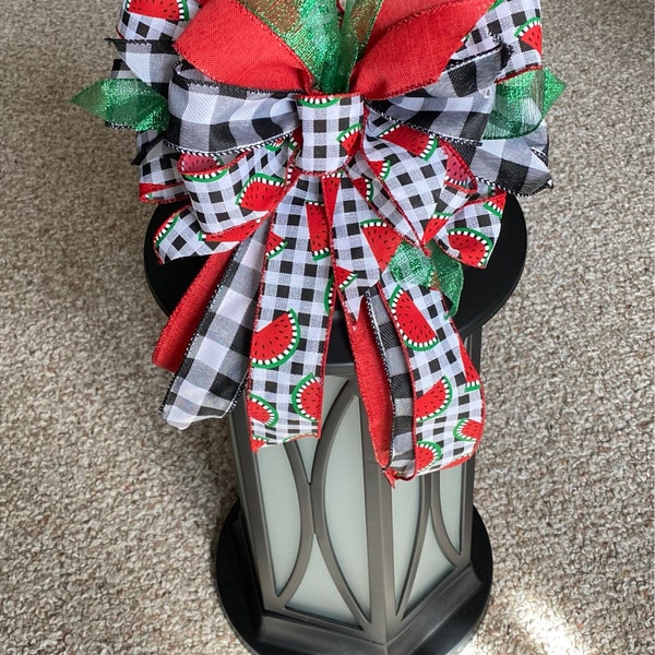 Rustic Christmas Tree Topper. Christmas Tree Bows. Red Truck Bow ...