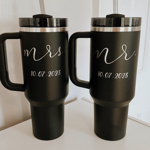 Custom Laser Engraved Stanley Quencher H2.0 Tumbler 40oz Gifts for Moms ...