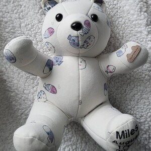 One Sleeper Memory Bear, Keepsake Bear, Memorial/ Personalized Baby ...