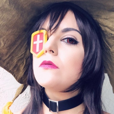 Anime Megumin Cosplay Costume Chuunibyou Cross Shield Arch Wizard Eye ...