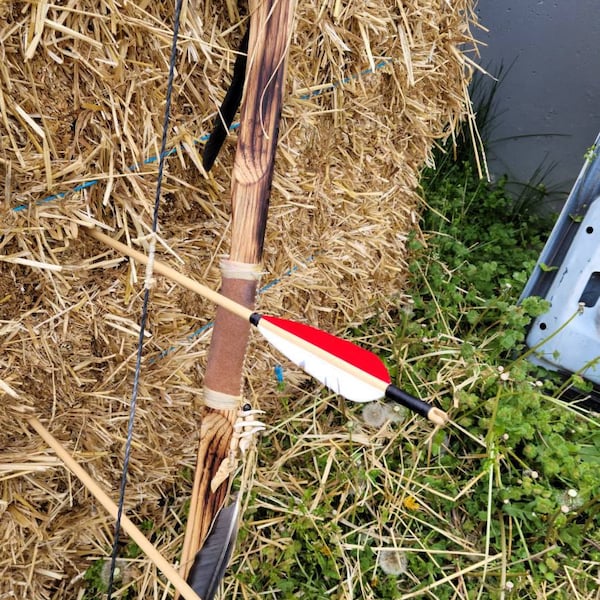 64" You-finish Bow & Arrow Combo - Longbow + 3 Arrows - Etsy