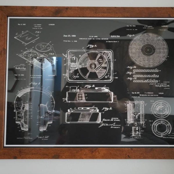 Hi-fi Blueprint Poster: Stereo Equipment Patent Art (digital Download ...