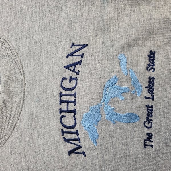 Michigan Machine Embroidery Designs, Great Lakes State, USA, America ...