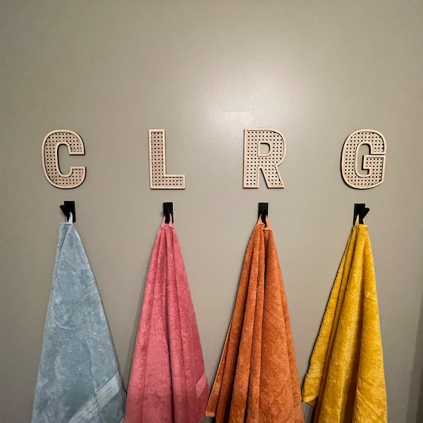 Boho Rattan Letters / Cane Letters / Nursery Letters / Wicker Letters ...