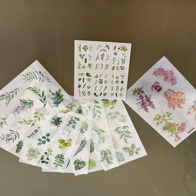 Flower Stickers Floral Stickers Flower Border Stickers - Etsy Australia