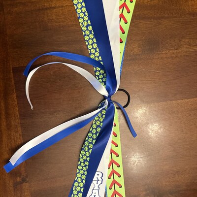 Softball Hair Ribbons Team Ribbons for Softball/soccer Teams Girl ...