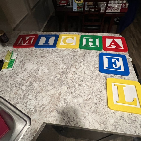 Toy Story Style Wooden Alphabet Blocks. Name Blocks. Personalised ...