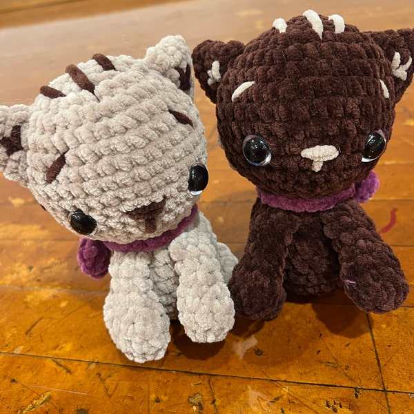 PATTERN: Plush Cinnabun the Cat Pattern - Amigurumi Chunky Cat Pattern ...