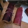 Vintage Handmade Scroll Leather Journal - 7x5 Travel Diary Notebook ...