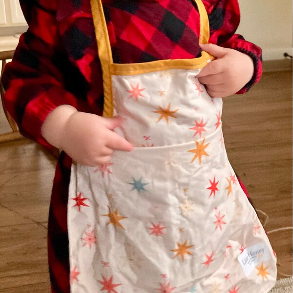 Toddler Kids Floral Apron- Play Apron for Girls- Daisy Apron - Gift for ...