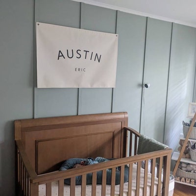 Baby Name Flag Canvas Flag Nursery Name Sign Custom Name - Etsy