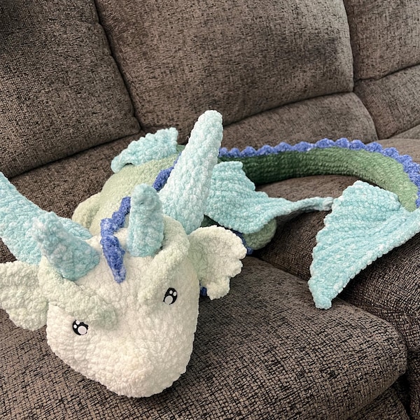 Crochet Dragon Pattern, Plush Dragon, Fairy Crochet Dragon, Amigurumi ...