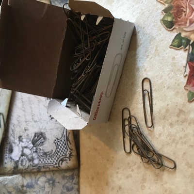 Rusted Box of Jumbo Paper Clips Rusted Jumbo Paper Clips - Etsy