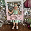 Personalised Rose Gold Pink Birthday Photo Frame DIY Selfie Frame Happy ...