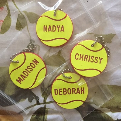 Tennis Gifts, Personalized Tennis Gifts, Tennis Bag Tags, Tennis Team ...