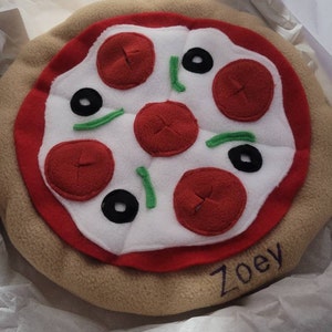 Personalized Pizza Dog Toys. Frisbee Fetchdog Toy Snuffle - Etsy
