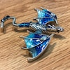 Dragon Magnet Repurposed Jewelry Dragon Decor Kitchen Magnet Office ...