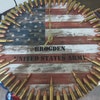 Original Patriotic Flag & Bullet Clock. the Ultimate Veteran Gift and ...